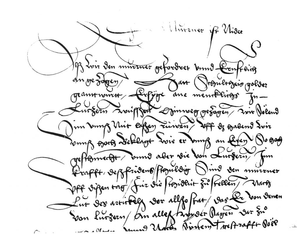 Alte Handschrift | Dr. Alexandra Bloch Pfister